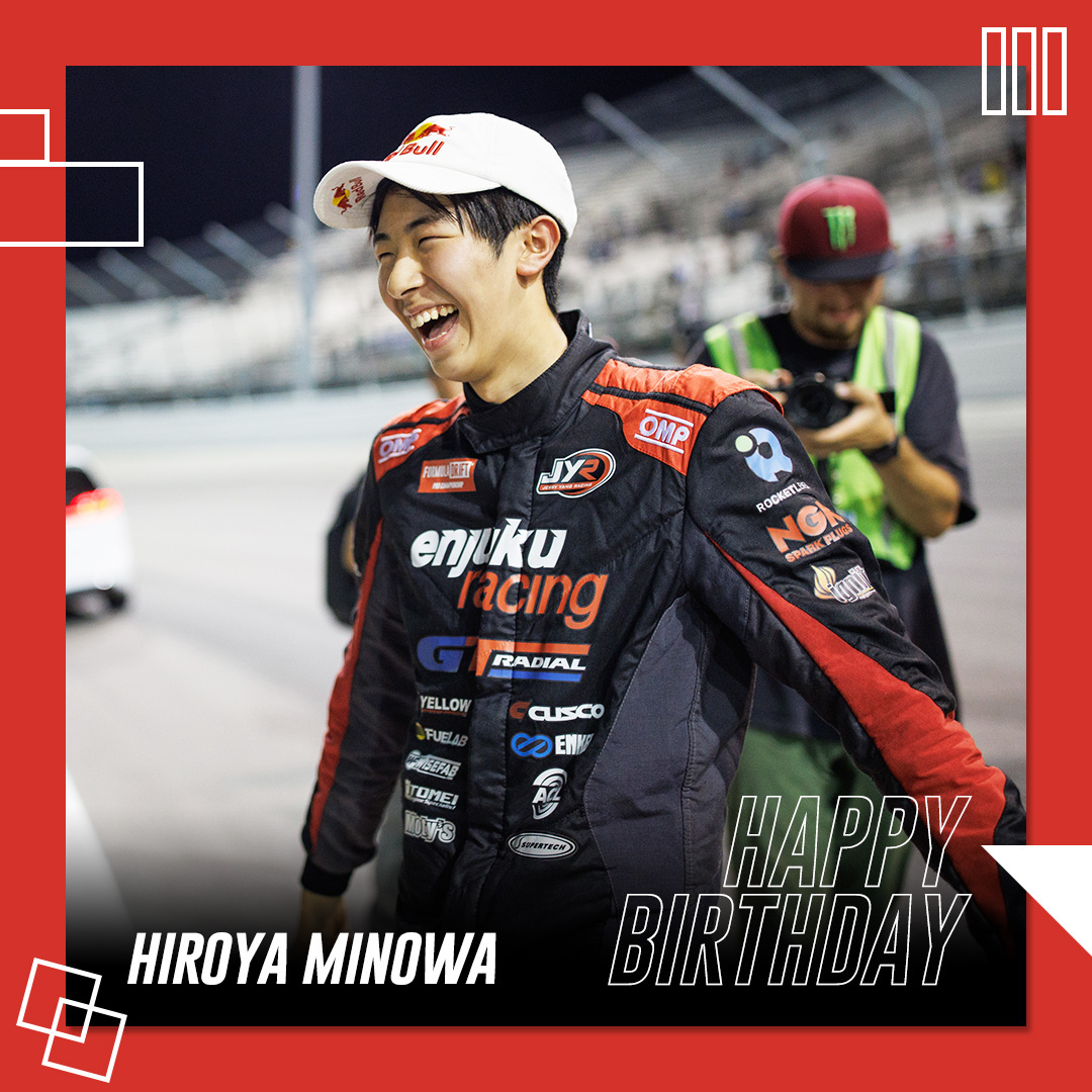 Join us in wishing @Hiroya.Minowa a Happy Birthday! 🥳 #FormulaD # ...